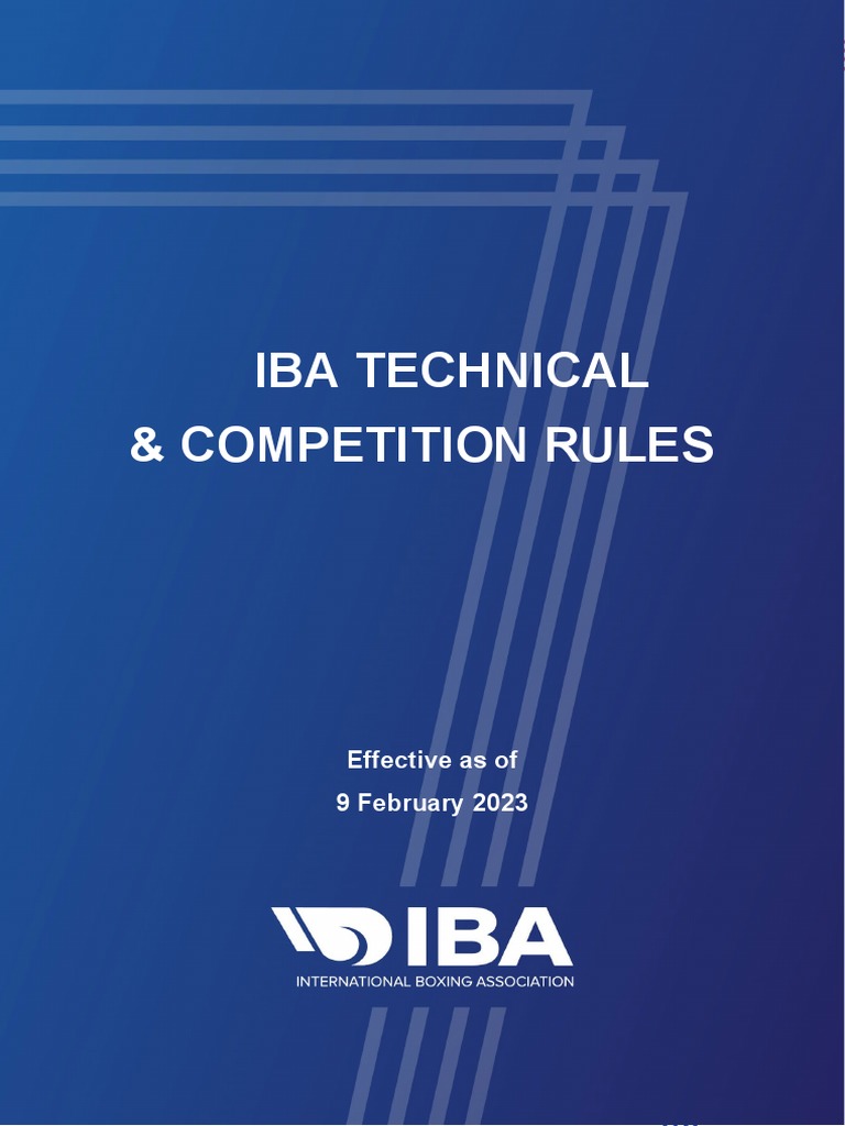 IBA Technical Competition Rules Feb. 9, 2023 | PDF | Nationality ...