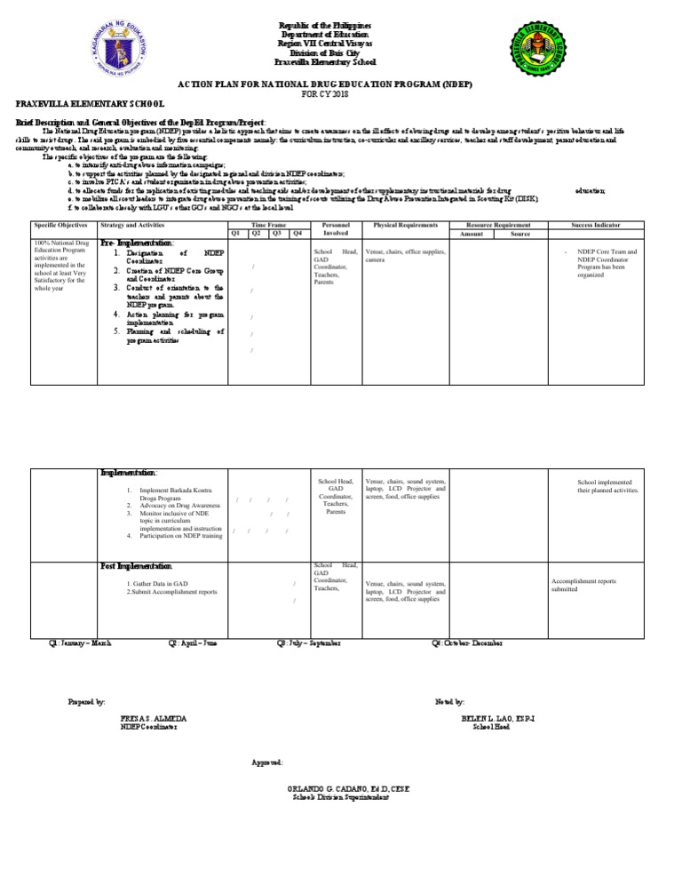 Action Plan-Ndep | PDF