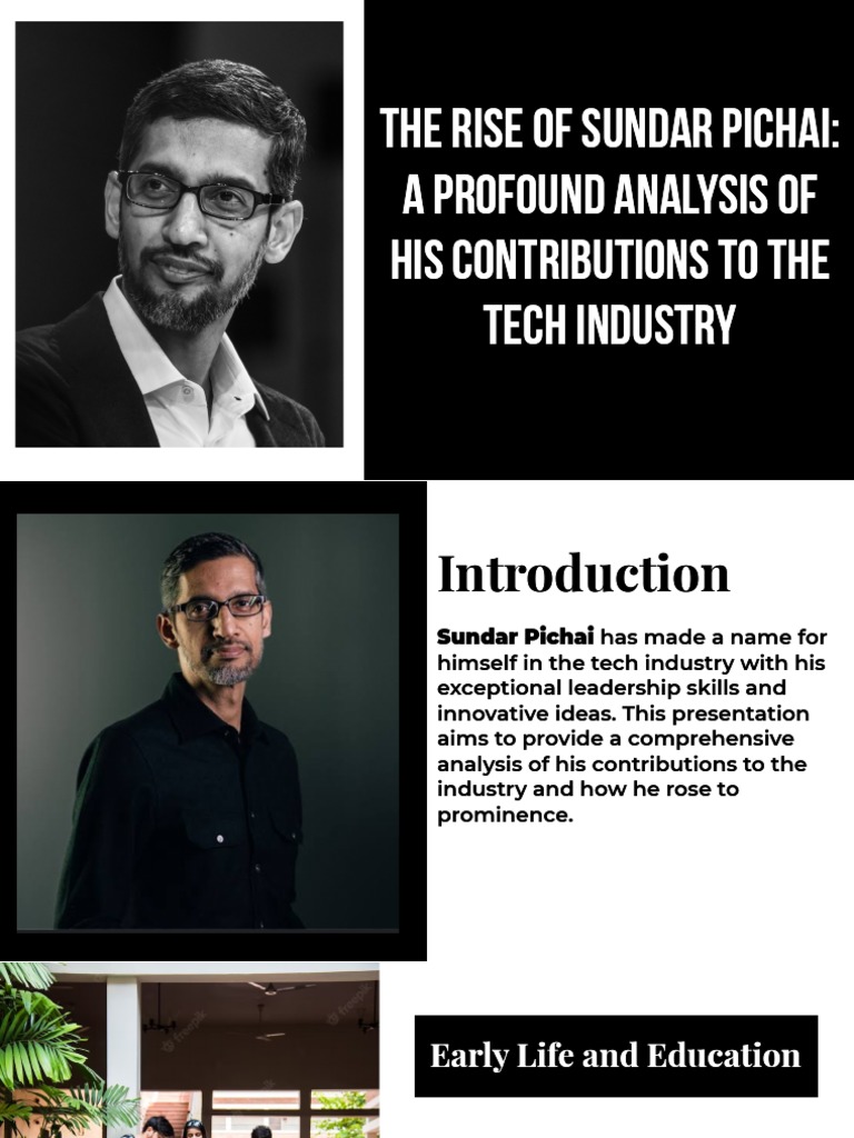 Wepik The Rise of Sundar Pichai A Profound Analysis of His ...