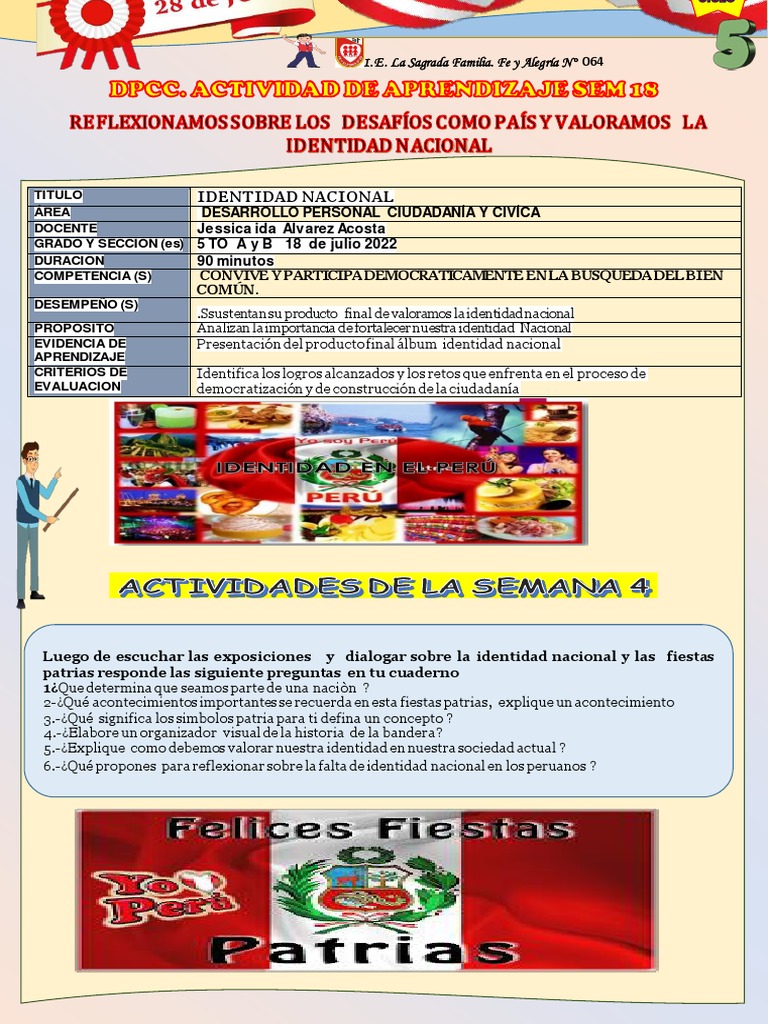 Clase Sem 18 DPCC 5° | PDF