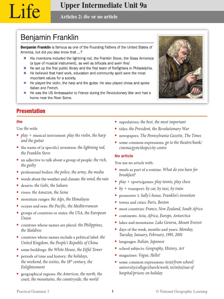 Upper Intermediate Unit 9a | PDF