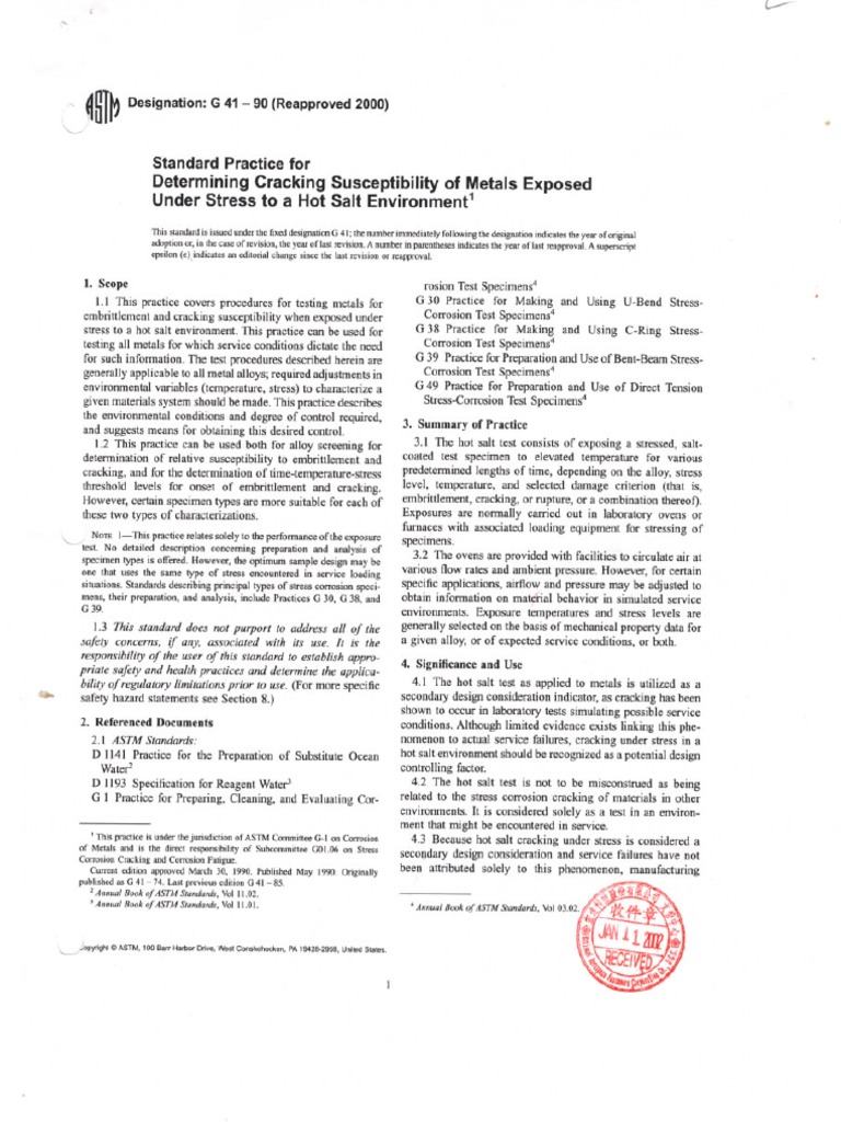 Astm G41 | PDF