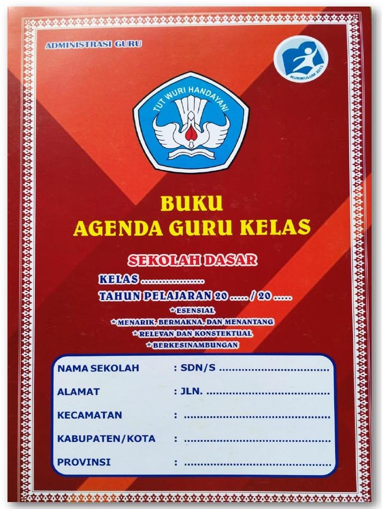 Buku Agenda Guru Kelas | PDF