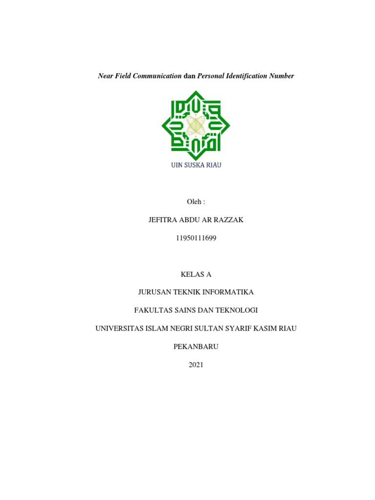Nfc Dan Pin Dalam E Commerce Pdf