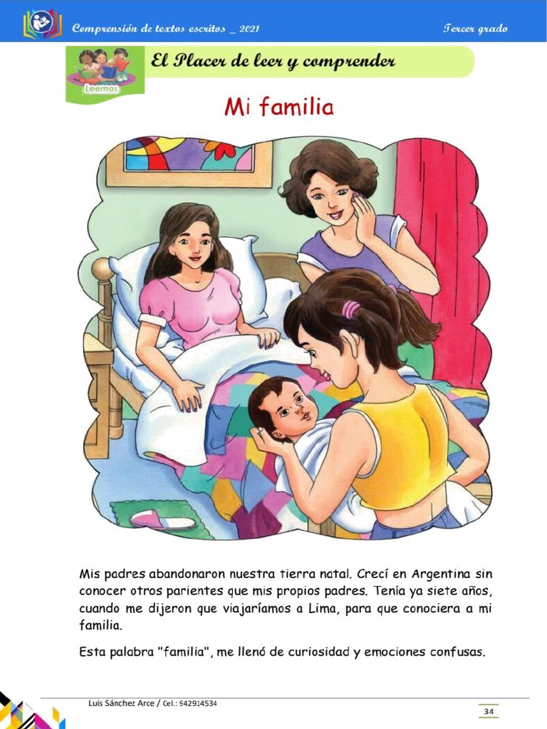 Lectura Mi Familia | PDF