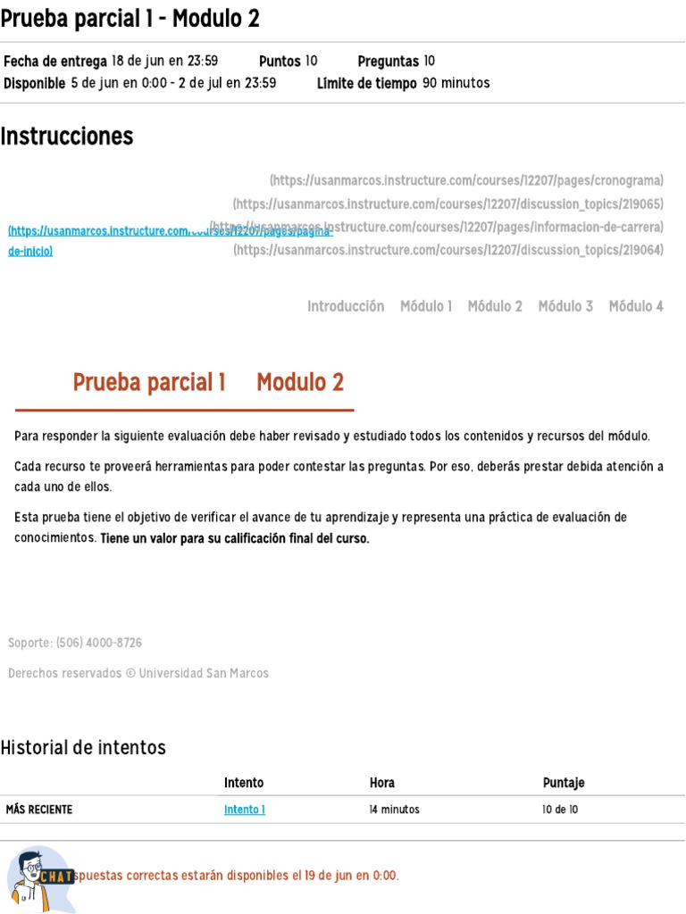 Prueba Parcial 1 - Modulo 2 - La14-07 Direccion Estrategica Financiera 2-2023 G 3 - D | PDF