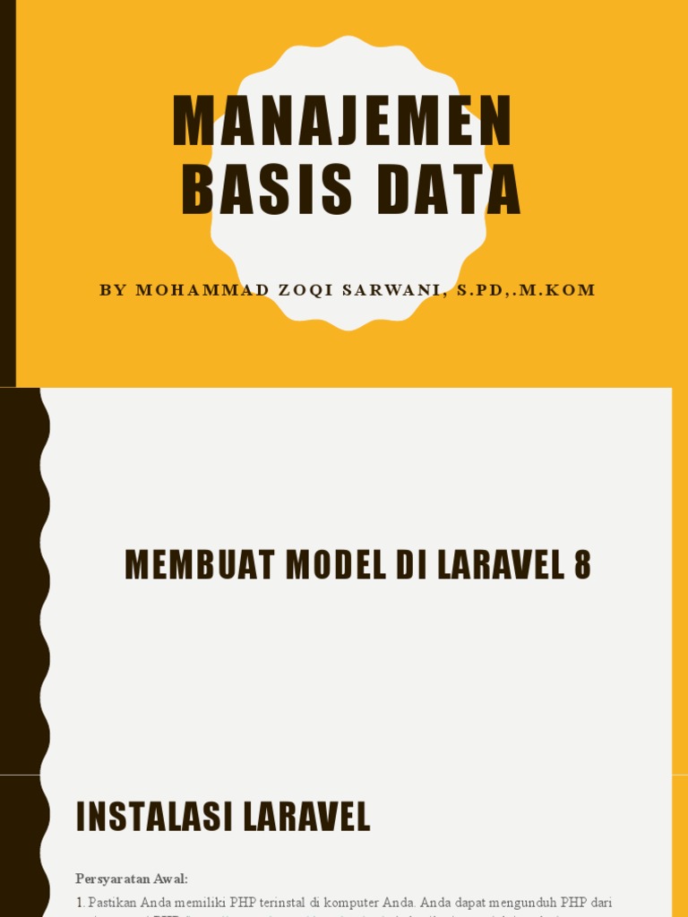 Materi MBD Laravel | PDF