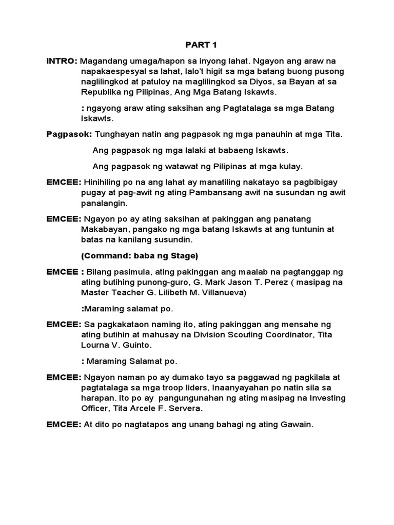 Script Scouting | PDF
