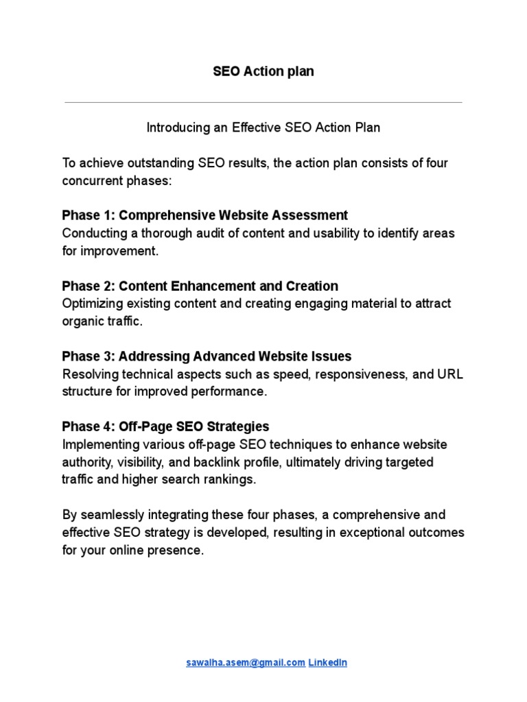 SEO Action Plan | Download Free PDF | Search Engine Optimization ...