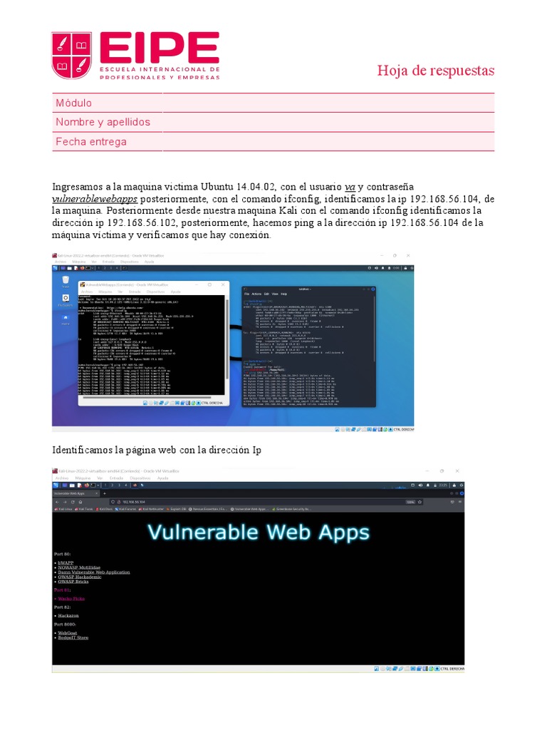 Hoja-De-respuestas-EIPE - Seguridad en El Desarrollo de App | PDF ...