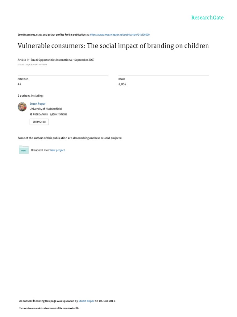 Children Branding | PDF | Brand | Focus Group