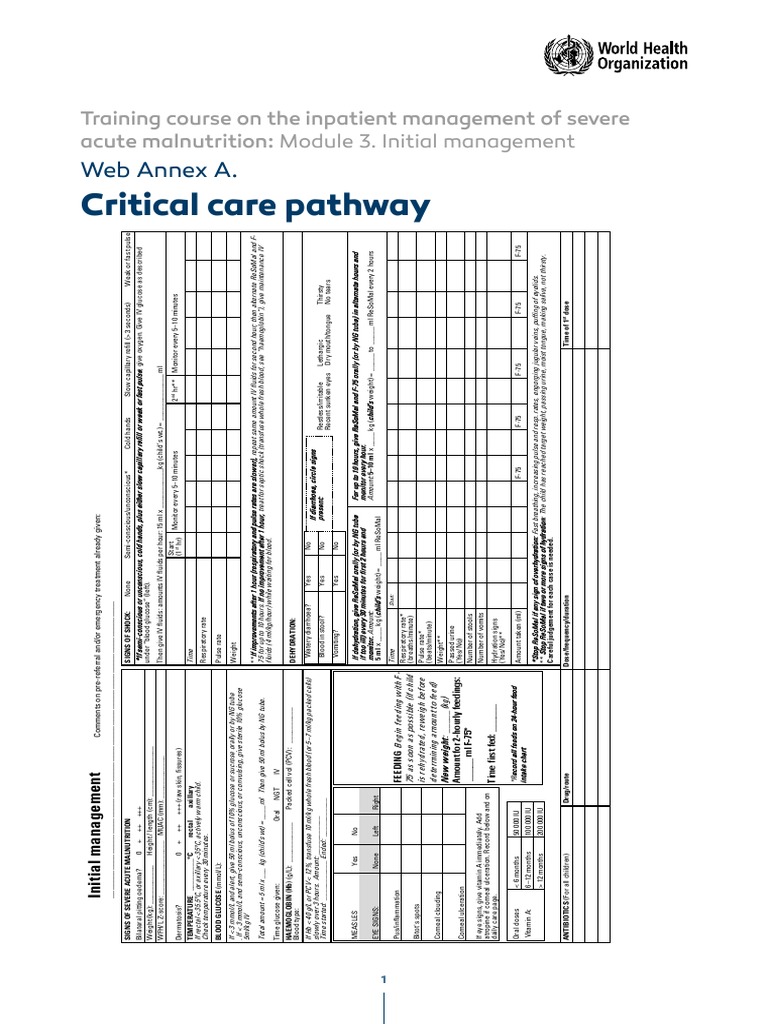 WHO CRITICAL PATHWAY | PDF