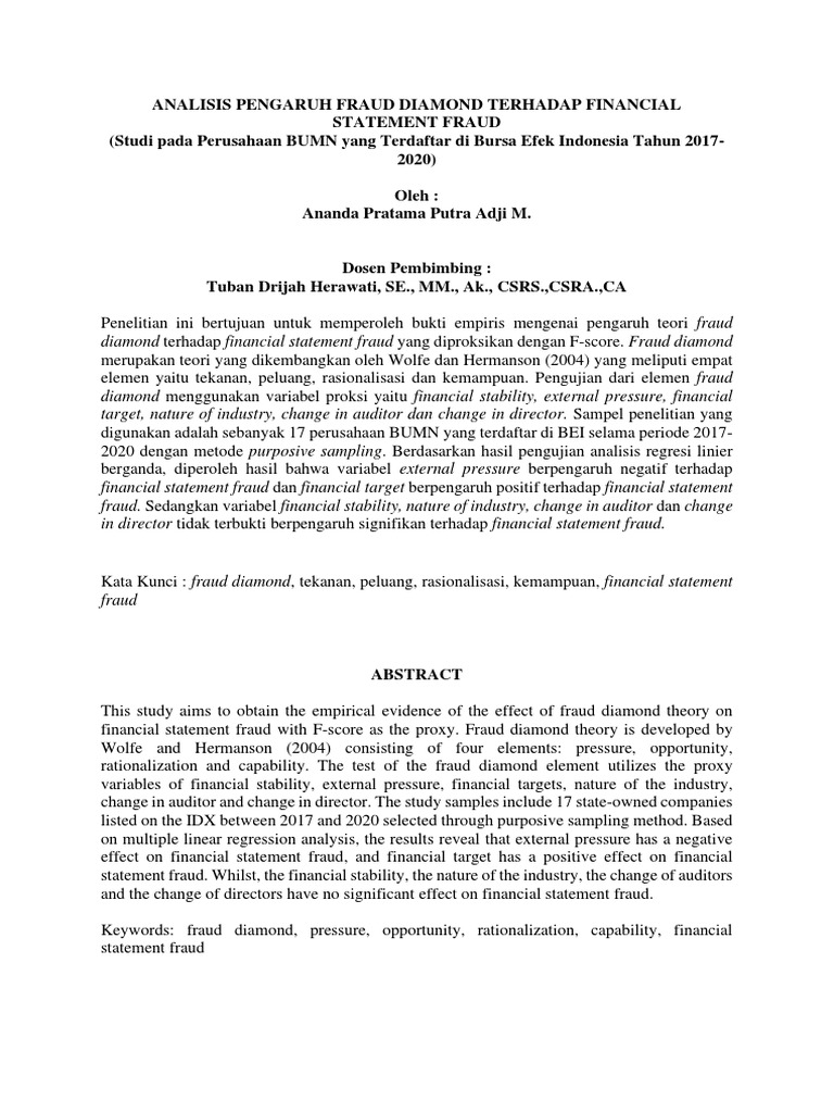 Ananda Pratama Putra Adji (BUMN) | PDF | Economies | Accounting