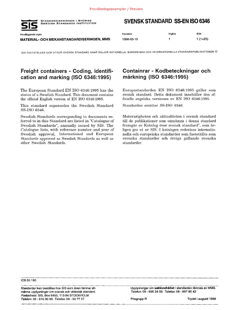 ISO 6346 | PDF
