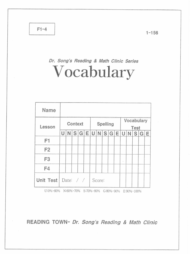 F Vocabulary | PDF