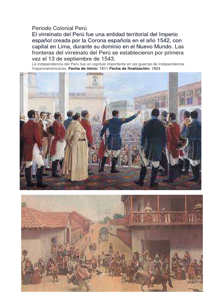Periodo Colonial Perú | PDF