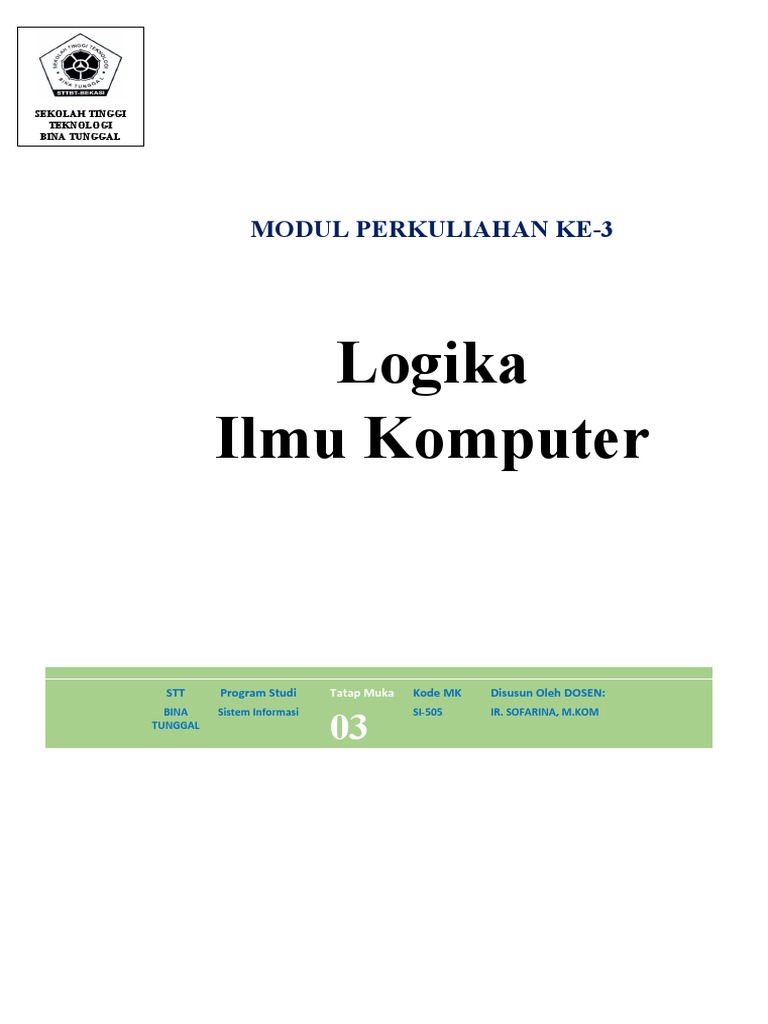 Modul 3 - Logika Komputer | PDF