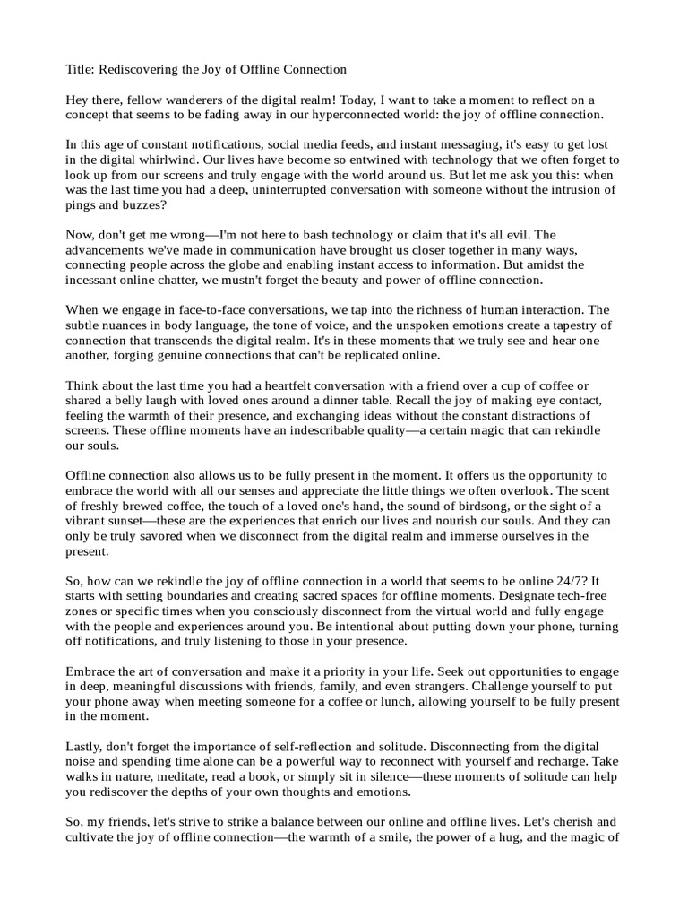 Up 1 | PDF | Online And Offline | Conversation