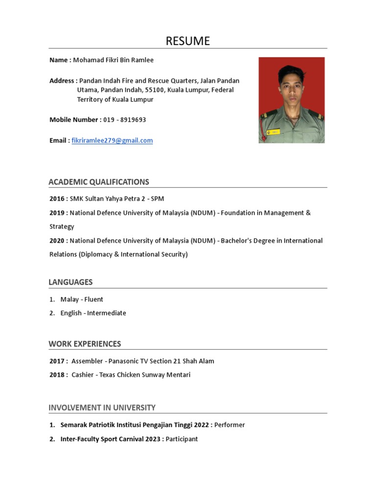 Fikri Resume Updated | PDF