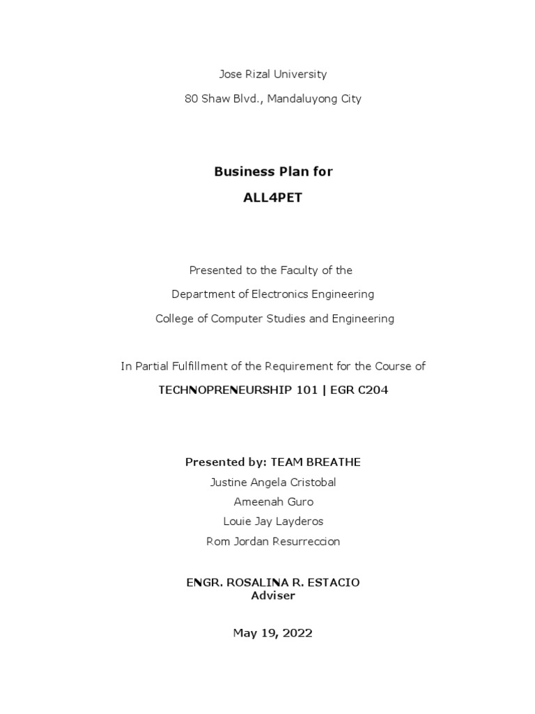 ALL4PET Business Plan | PDF | Corporate Finance | Venture Capital