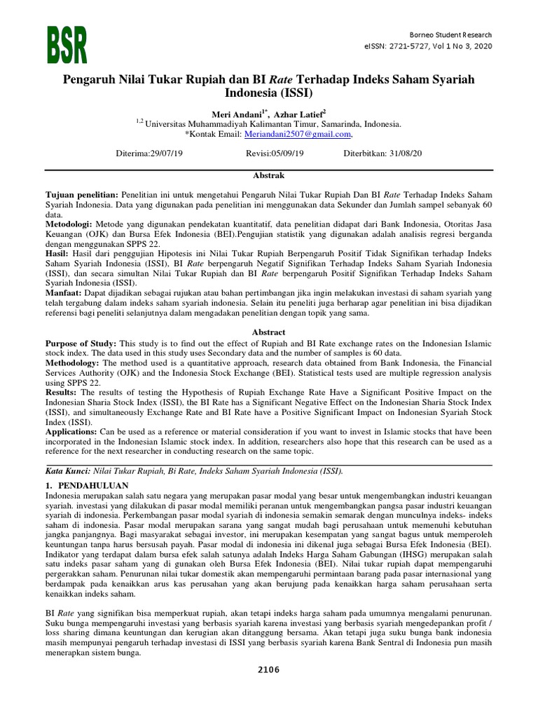 BSR Vol. 1 No. 3 - Meri Andani & Azhar Latief | PDF