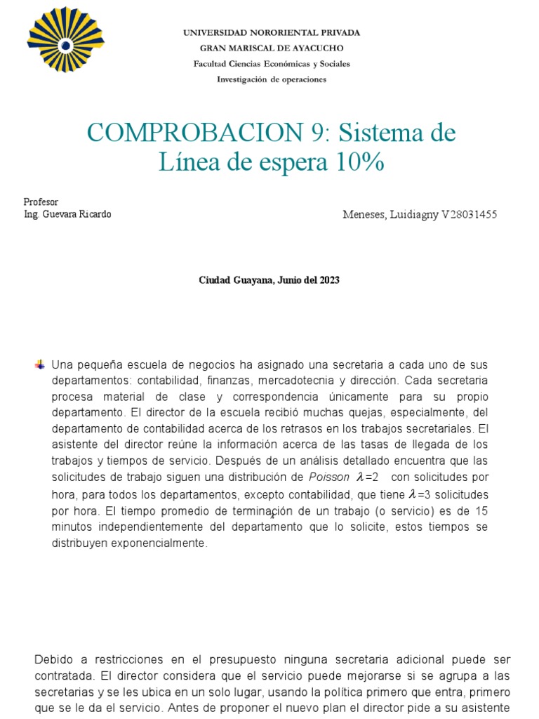 Comprobacion 9 | PDF | Business | Economias