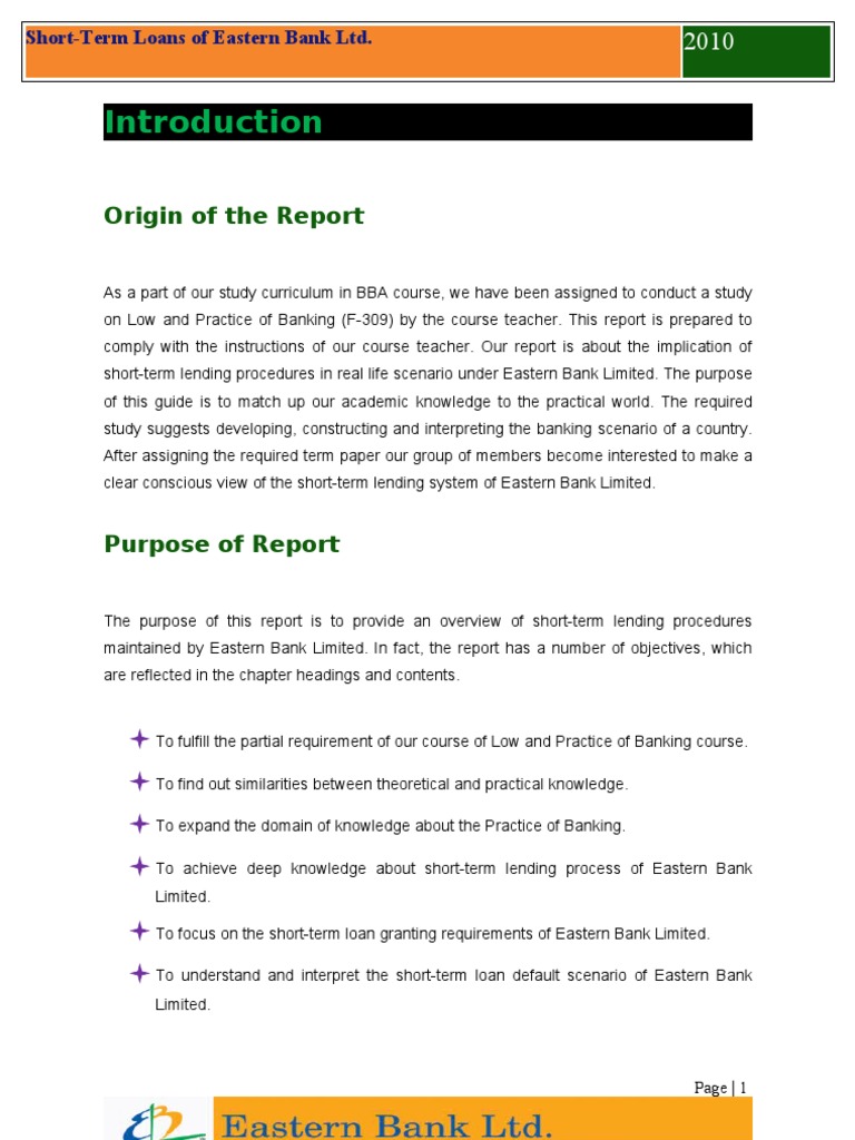EBL Final | PDF | Factoring (Finance) | Loans