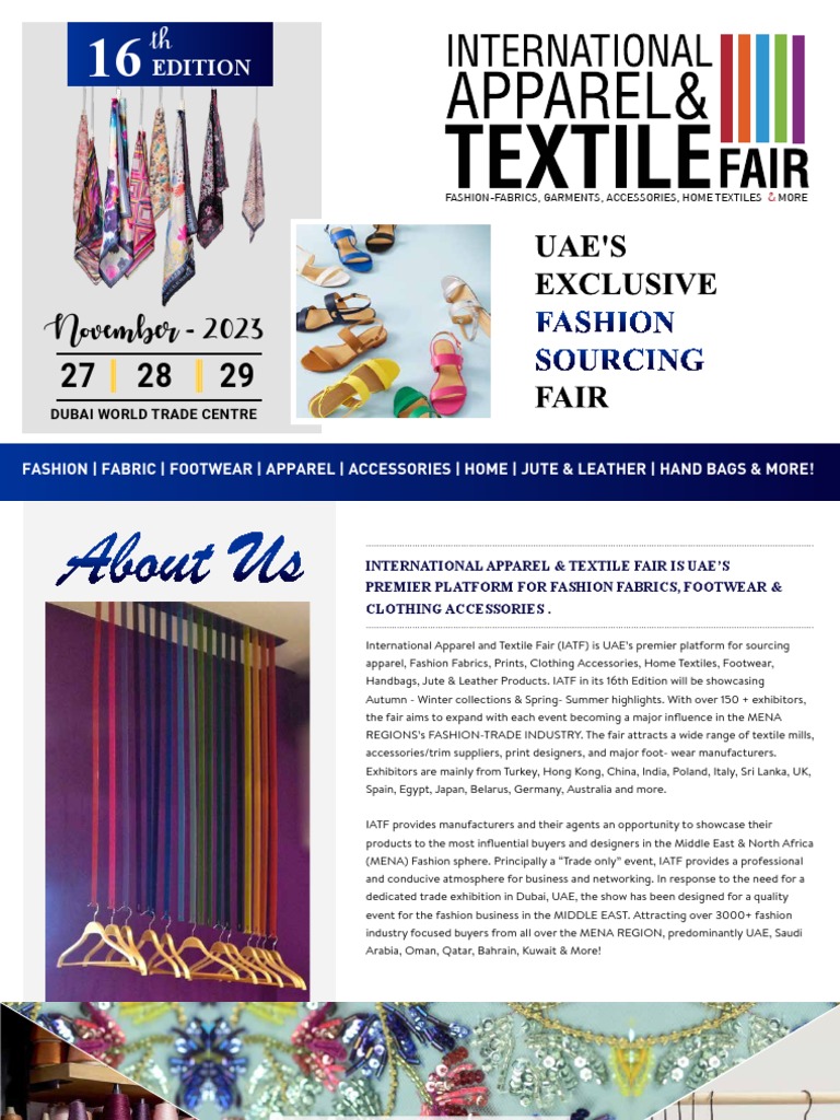 IATF Nov 2023 Brochure | PDF | Textiles | Clothing