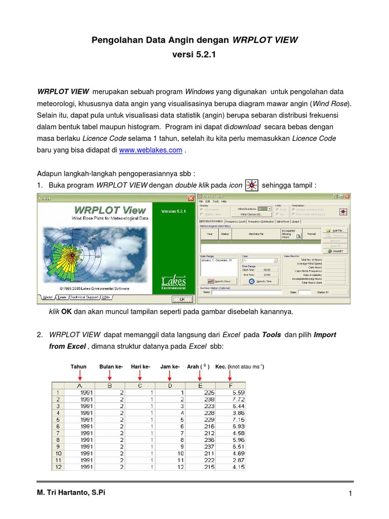 Pengolahan Data Angin Dengan WR PLOT | PDF