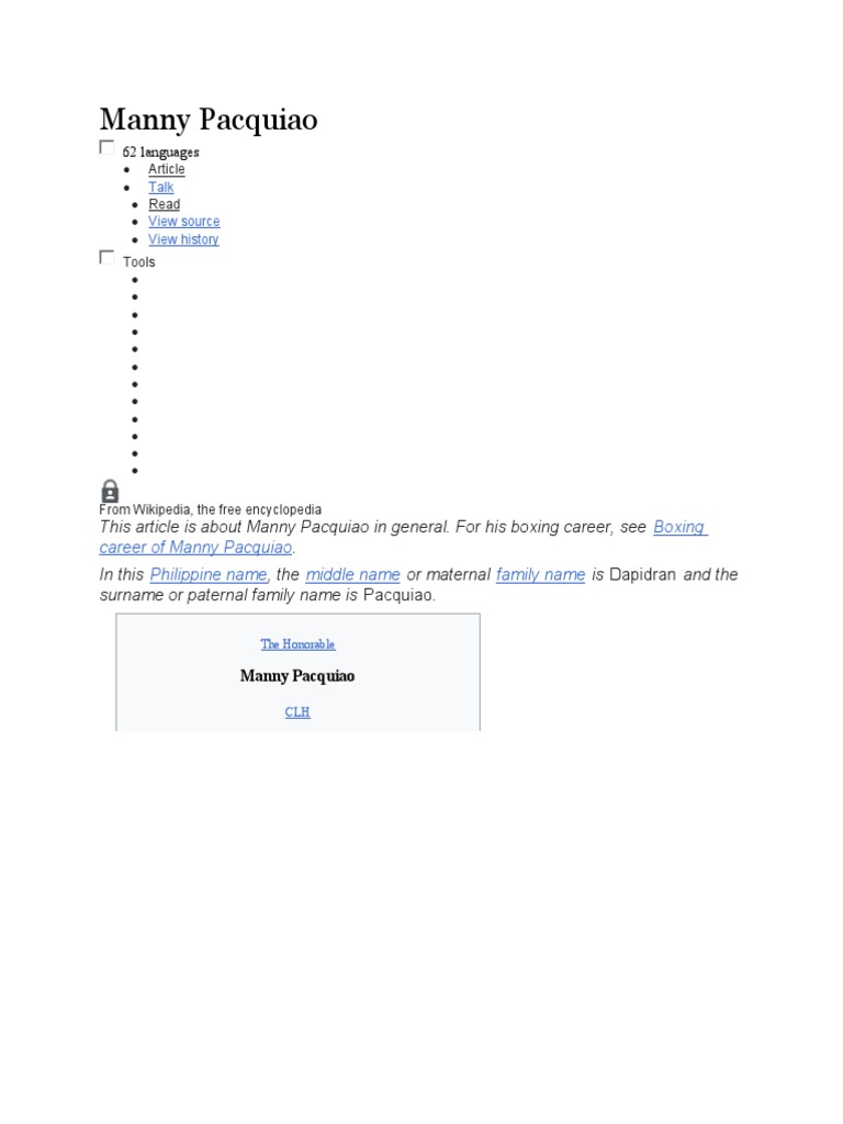 Manny Pacquiao | PDF | Combat Sports | Indoor Sports