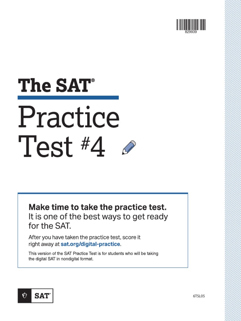 Sat Practice Test 4 Digital | PDF | Sat