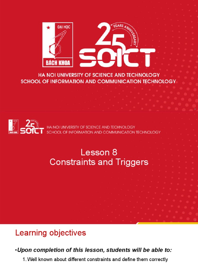 03 3 Constraints and Triggers | PDF | Relational Database | Sql 03 3 Constraints and Triggers | PDF | Relational Database | Sql