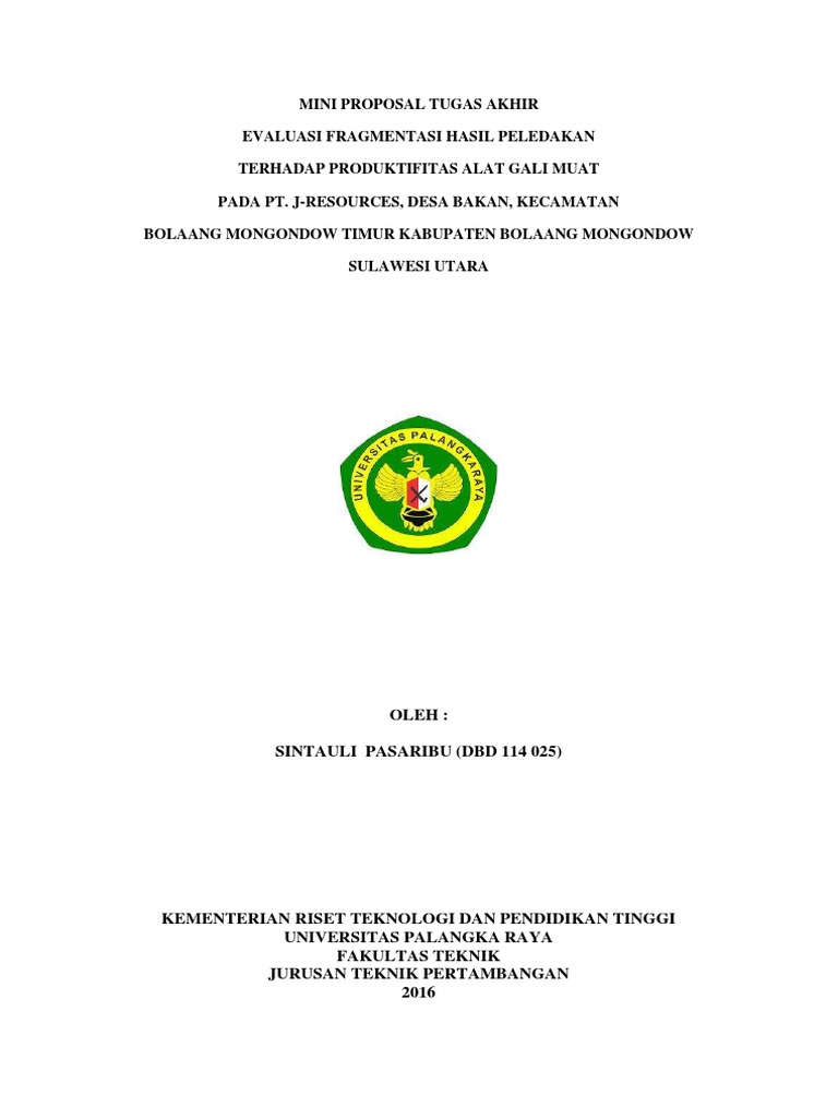 Contoh Proposal Mini 5 | PDF