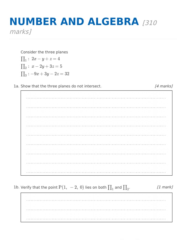 Advanced Algebra and Geometry Problems | PDF