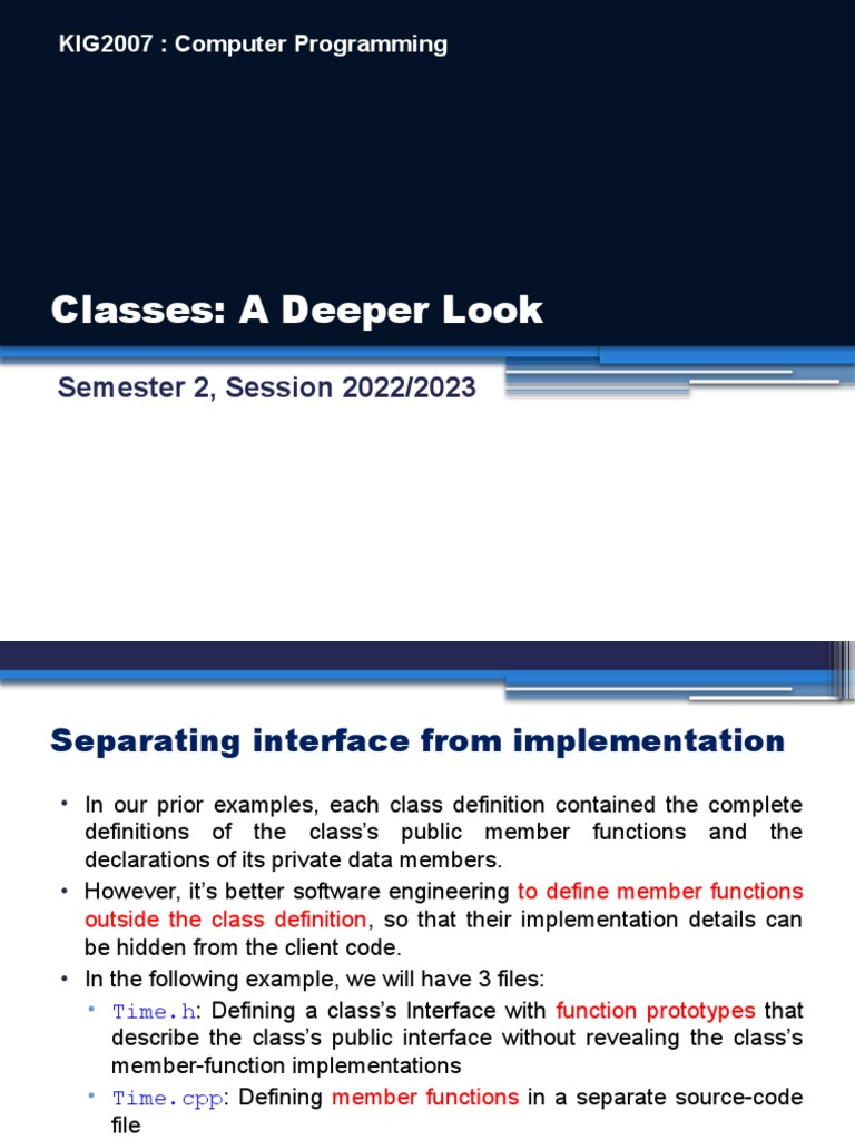 Classes A Deeper Look Pdf