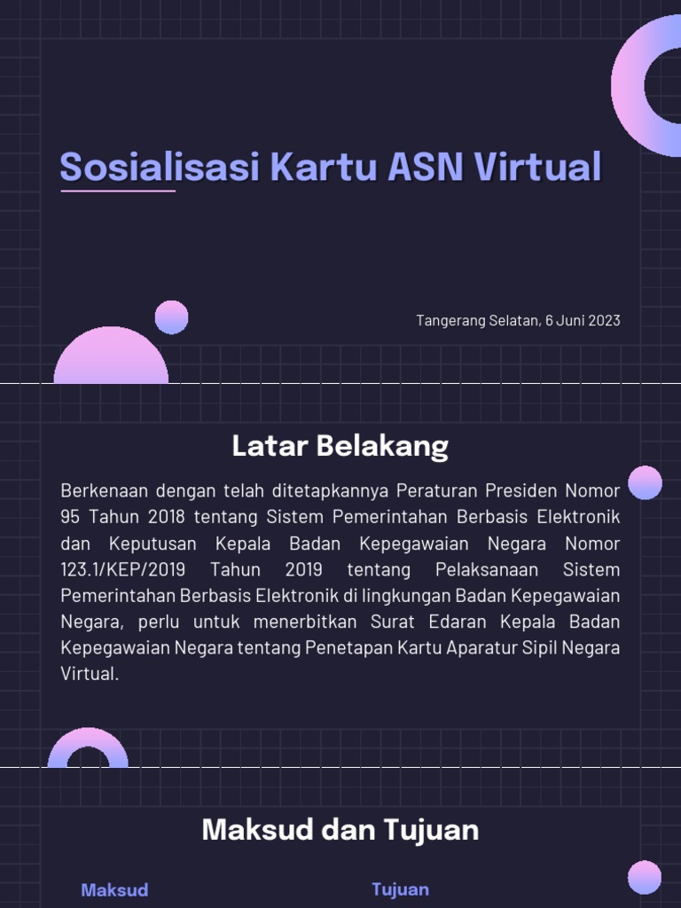 Sosialisasi Kartu ASN Virtual | PDF