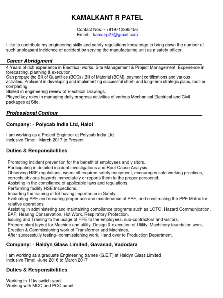 Kamal Patel Safety | PDF | Personal Protective Equipment | Gujarat