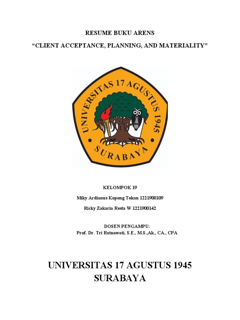 Kelompok 19 - Resume Audit 1 Arens | PDF