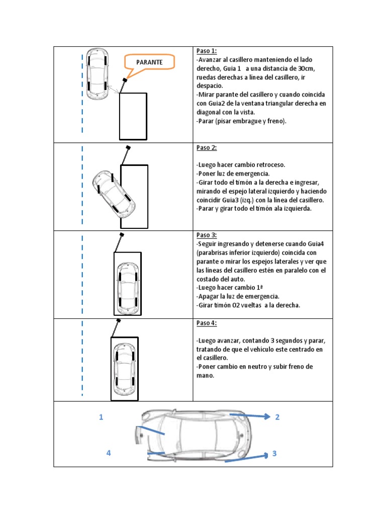Como Realizar Estacionamiento | PDF | Vehículos | Tecnología de vehículos