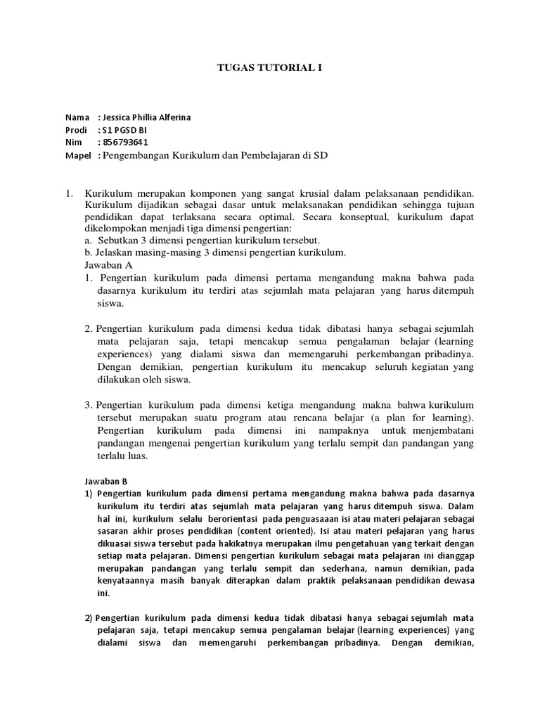 Tugas Tutorial I | PDF