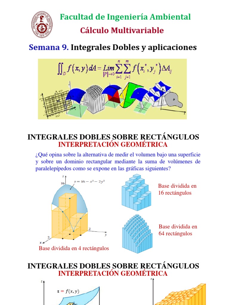 Semana 9. Integrales Dobles Iteradas - Areas | PDF | Integral | Análisis