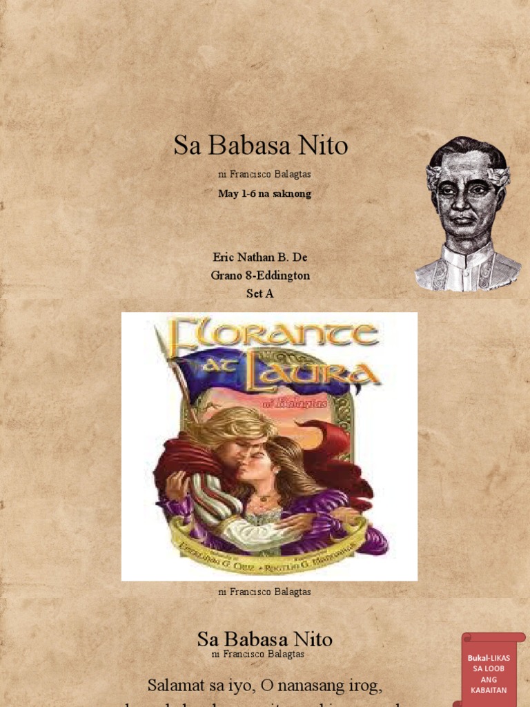 Sa Babasa Nito - Degrano Eddington A | PDF