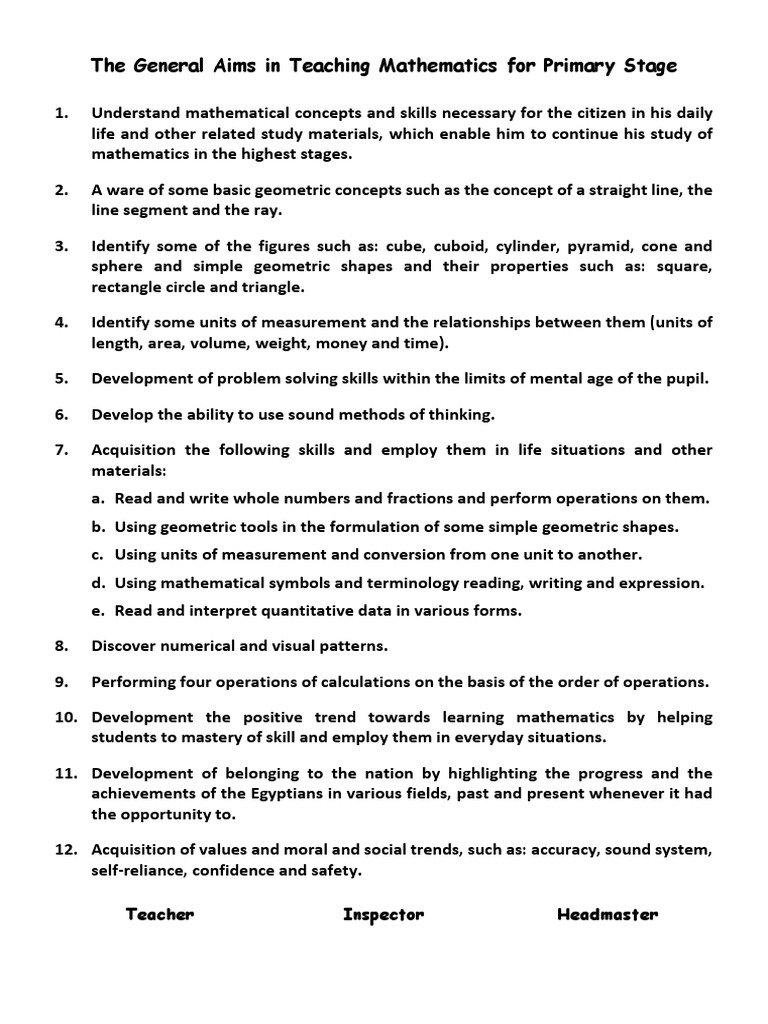 Aims | PDF | Mathematics | Geometry