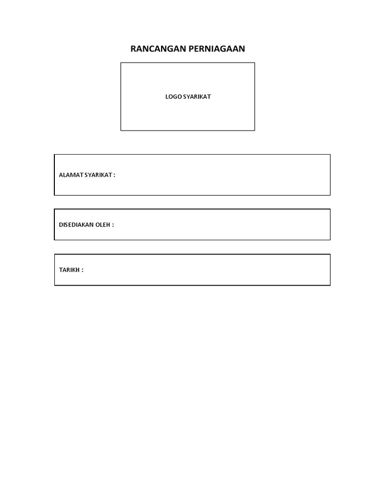 Templat Rancangan Perniagaan | PDF