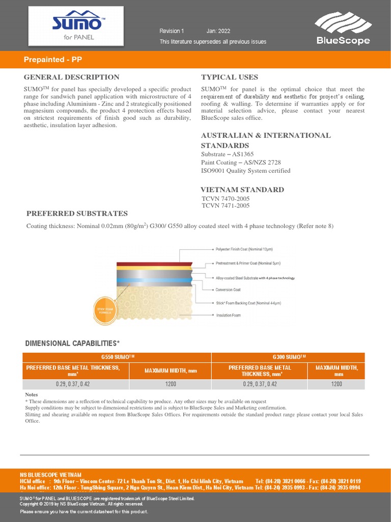 Sumo For Panel Technical Data Sheet Rev 1 010122 | Download Free PDF ...