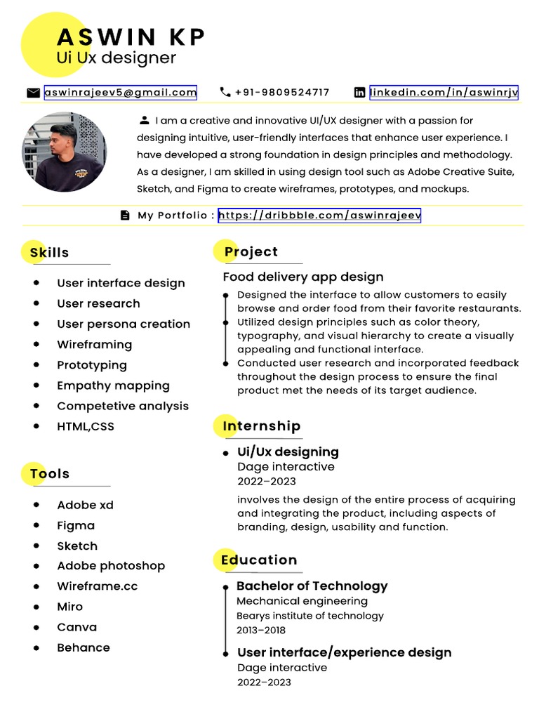 Aswin Resume PDF | PDF