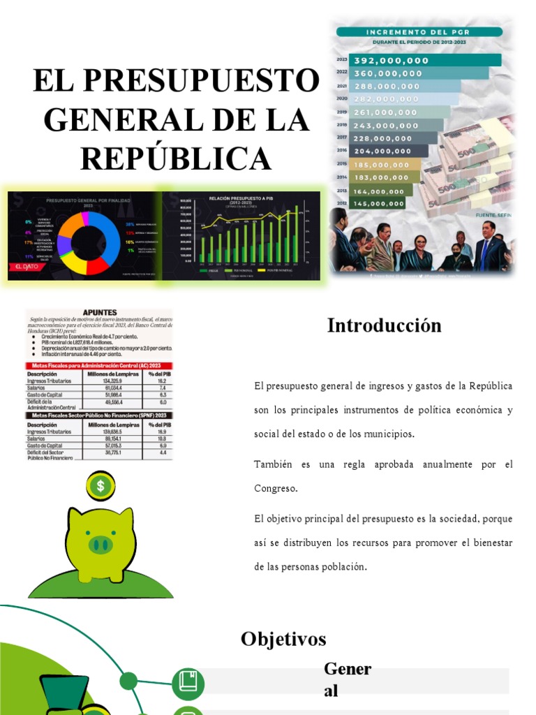 Prespuesto General de La República de Honduras | PDF | Presupuesto ...
