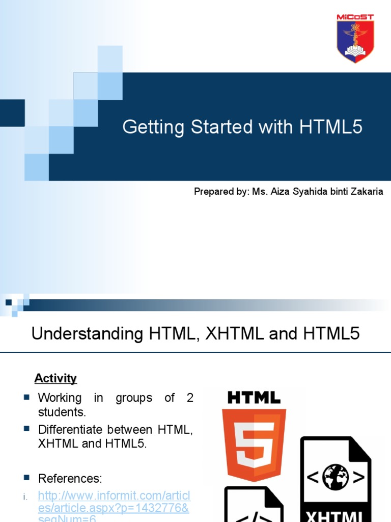 2 - Getting Started With HTML5 | PDF | Html | Xhtml 2 - Getting Started With HTML5 | PDF | Html | Xhtml