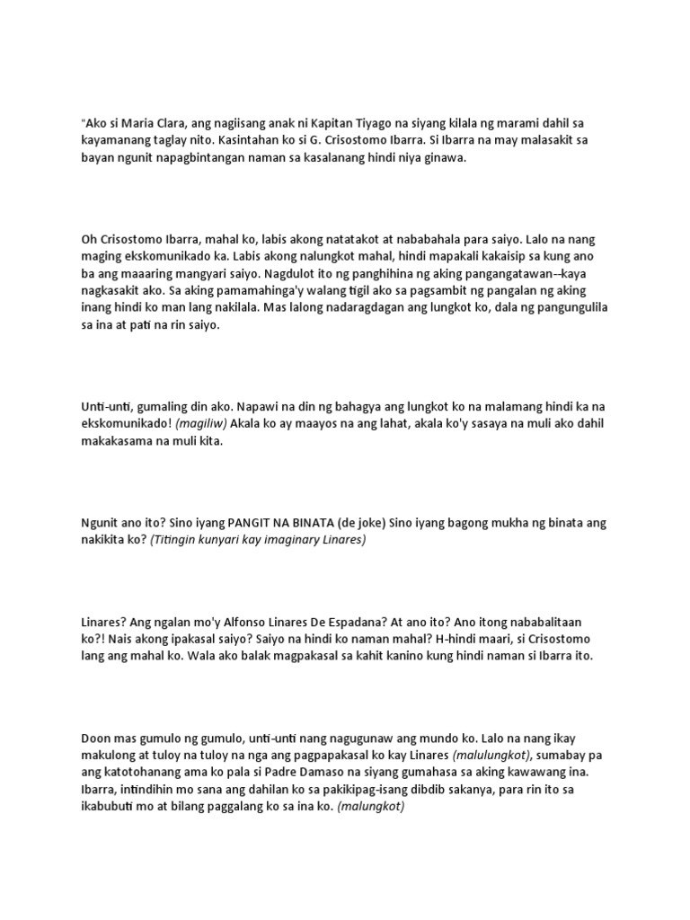 Character Impersonation | PDF