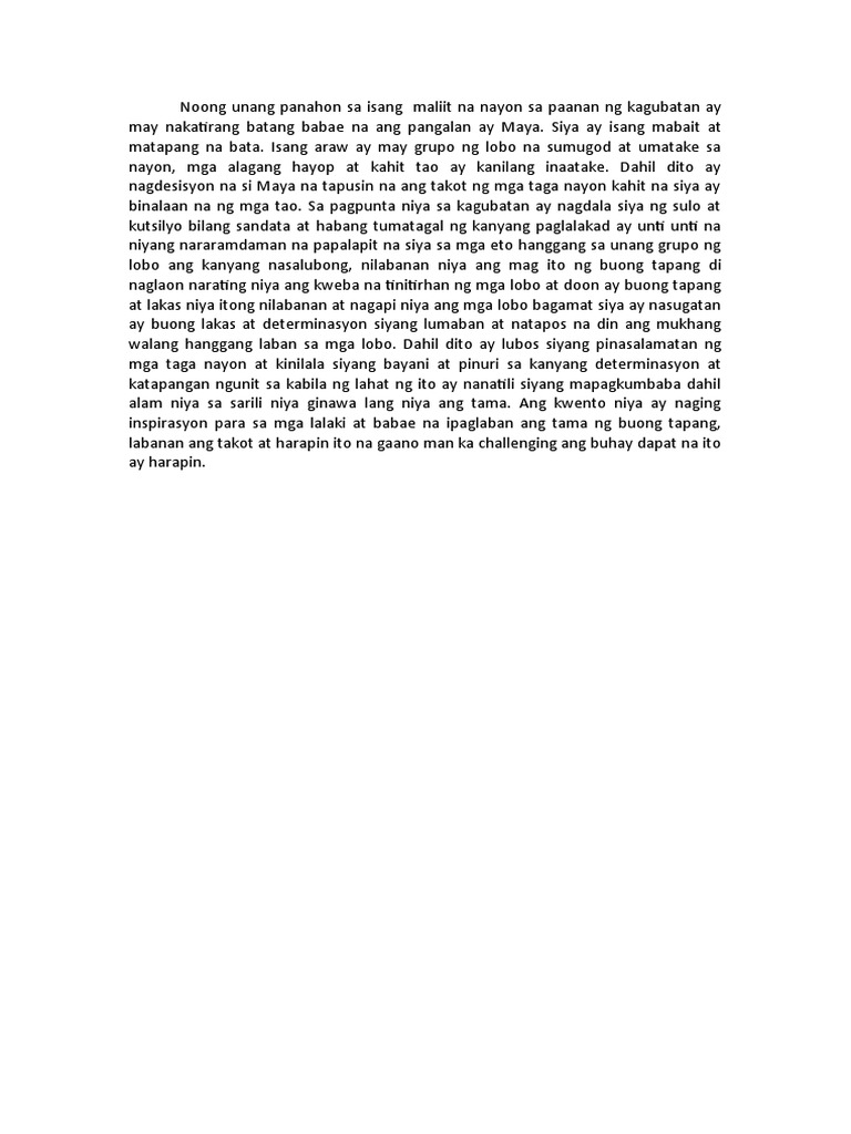 Noong Unang Panahon Sa Isang Maliit Na Nayon Sa p | PDF